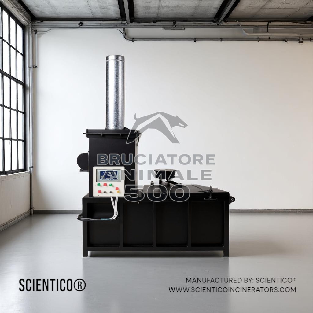 500kg Animal Waste Incinerator – Bruciatore Animale 500 by Scientico